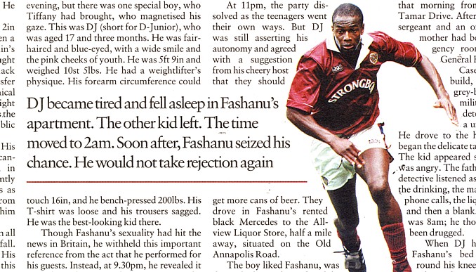 End game: Justin Fashanu’s final score